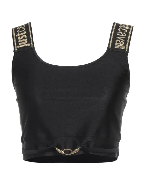 Just Cavalli Metallic Crop Top