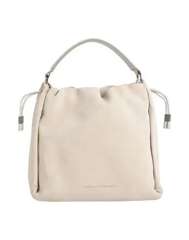 Brunello Cucinelli Leather Bucket Bag - Grey