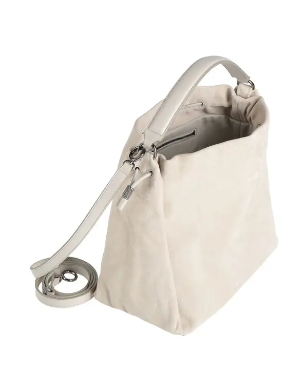 Brunello Cucinelli Leather Bucket Bag - Grey