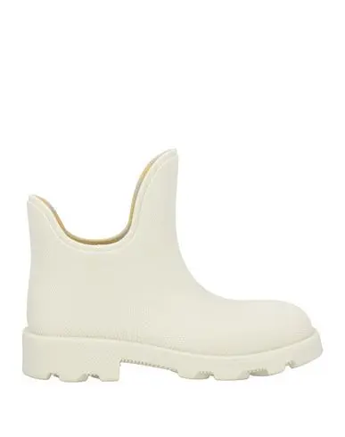 Burberry Plastic Ankle Boots - Ivory