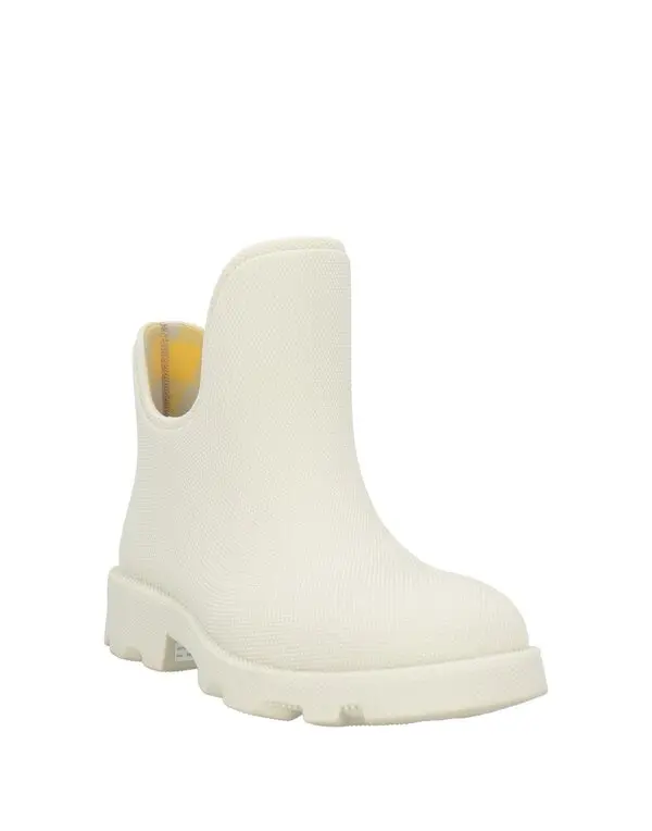 Burberry Plastic Ankle Boots - White