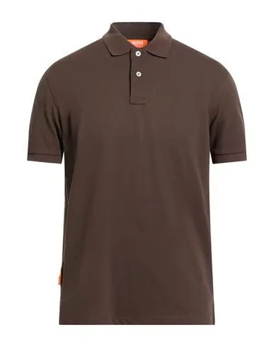 SUNS Polo Shirt Size Cotton, Elastane - Brown
