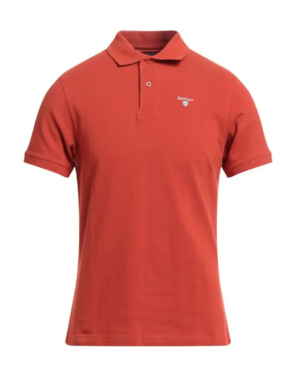 Barbour Polo Shirt Size Cotton, Elastane - Orange