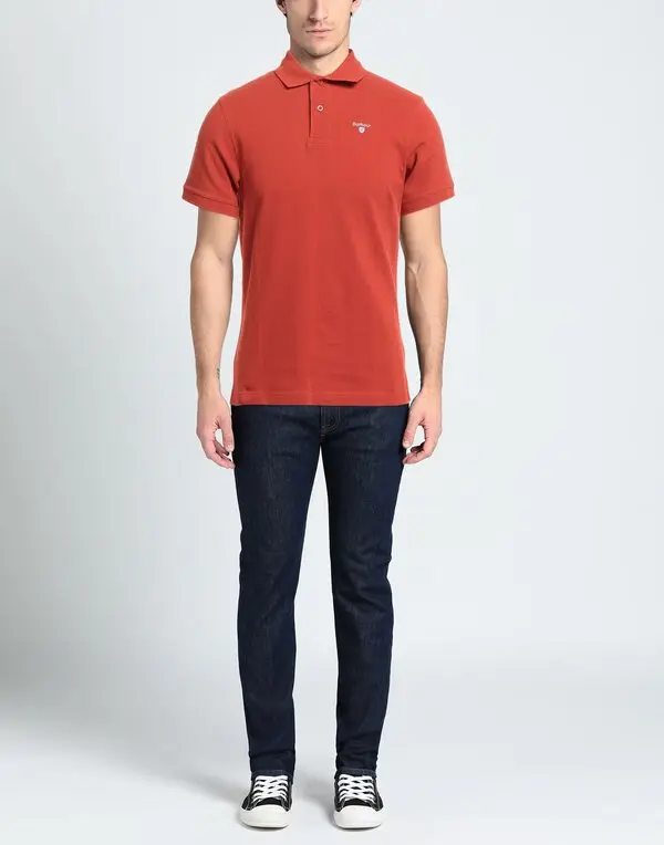 Barbour Polo Shirt Size Cotton, Elastane - Orange