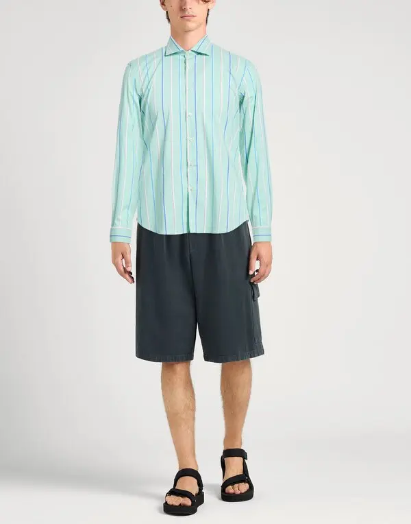 MANUEL RITZ Shirt Size Cotton, Polyamide, Elastane - Green