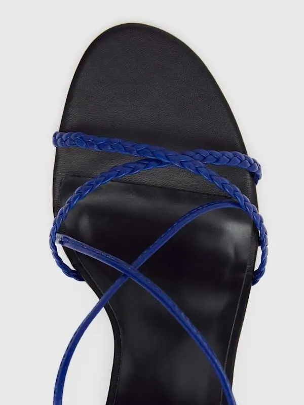 REFORMATION Jackson Heeled Sandal - Blue