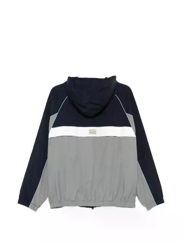 DUNST Hooded Colorblock Windbreaker - Blue