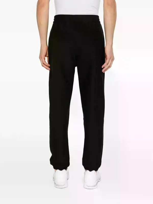 Emporio Armani Patterned Track Pants - Black