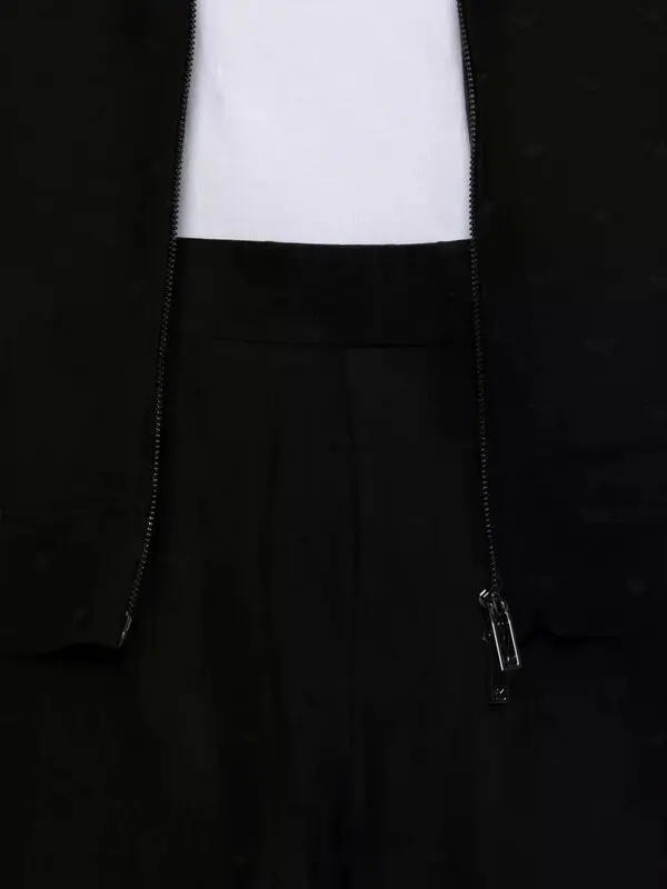 Emporio Armani Patterned Track Pants - Black