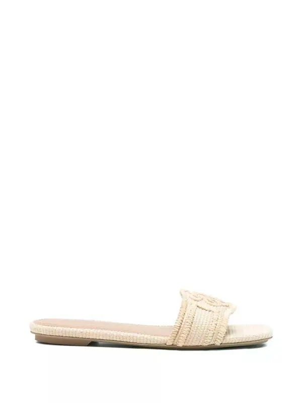 Emporio Armani Woven Sandals - Neutrals