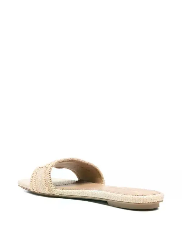 Emporio Armani Woven Sandals - Neutrals
