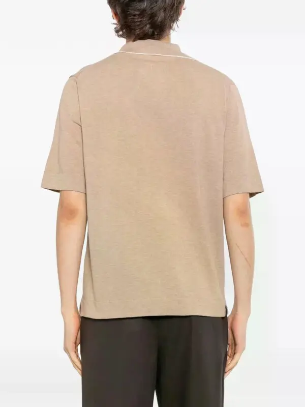 LARDINI Cotton Shirt - Brown