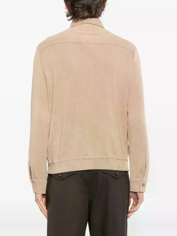 LARDINI Cotton Shirt Jacket - Brown
