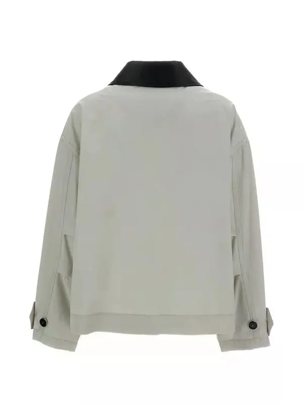 DURAZZI MILANO Button-up Jacket With Collar - Neutrals