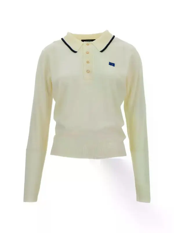 WALES BONNER X John Smedley Henry Long-sleeve Polo Shirt - Neutrals
