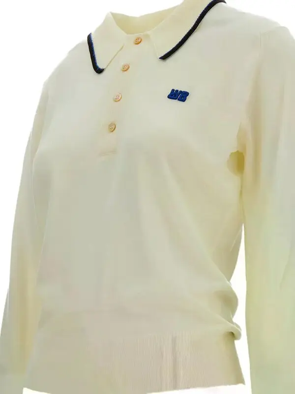 WALES BONNER X John Smedley Henry Long-sleeve Polo Shirt - Neutrals
