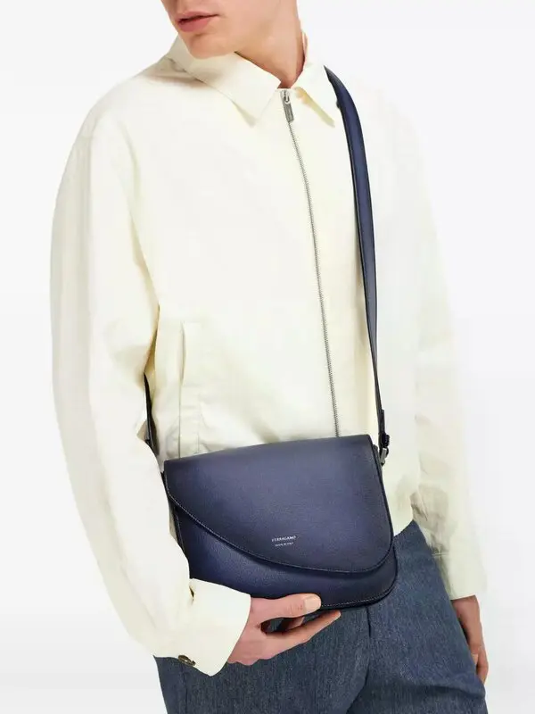 FERRAGAMO Fiamma Messenger Bag - Blue