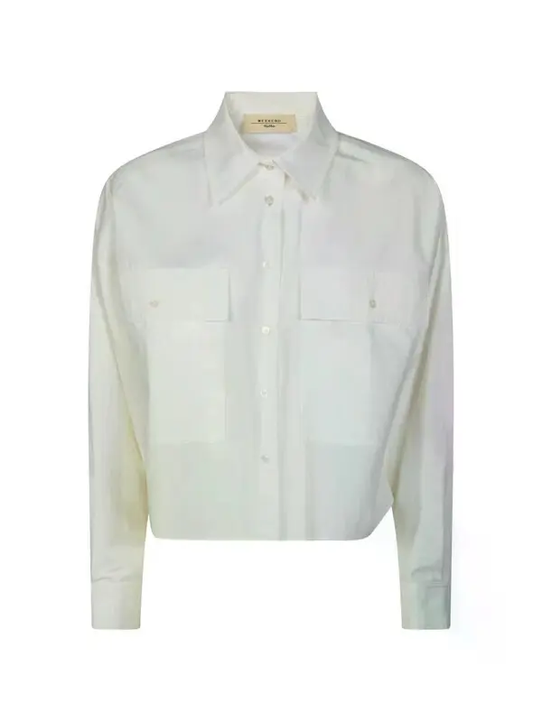 Max Mara Asymmetrical Cotton Shirt - Neutrals