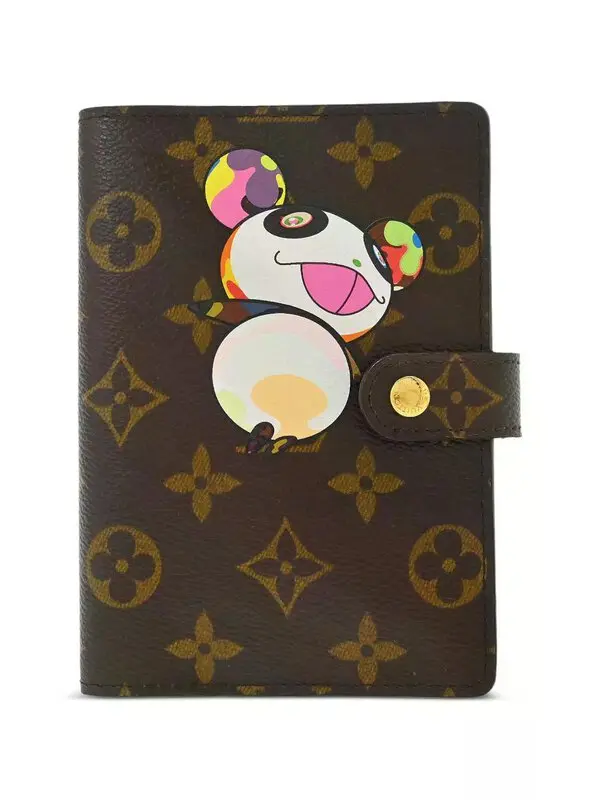 LOUIS VUITTON 2004 Pm Monogram Panda Notebook Cover - Brown