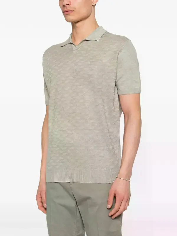 Corneliani Knitted Polo Shirt - Neutrals