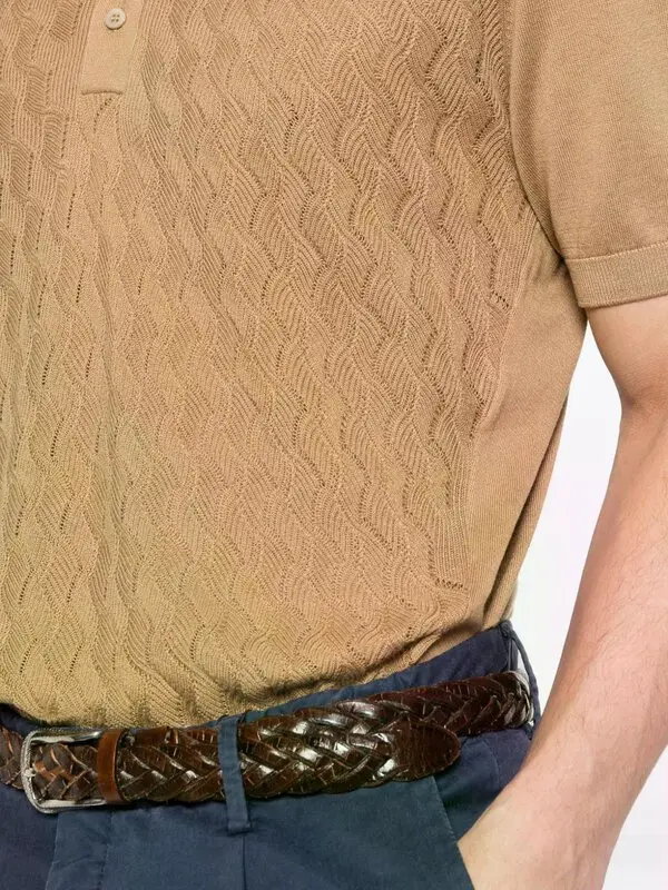 Corneliani Textured Polo Shirt