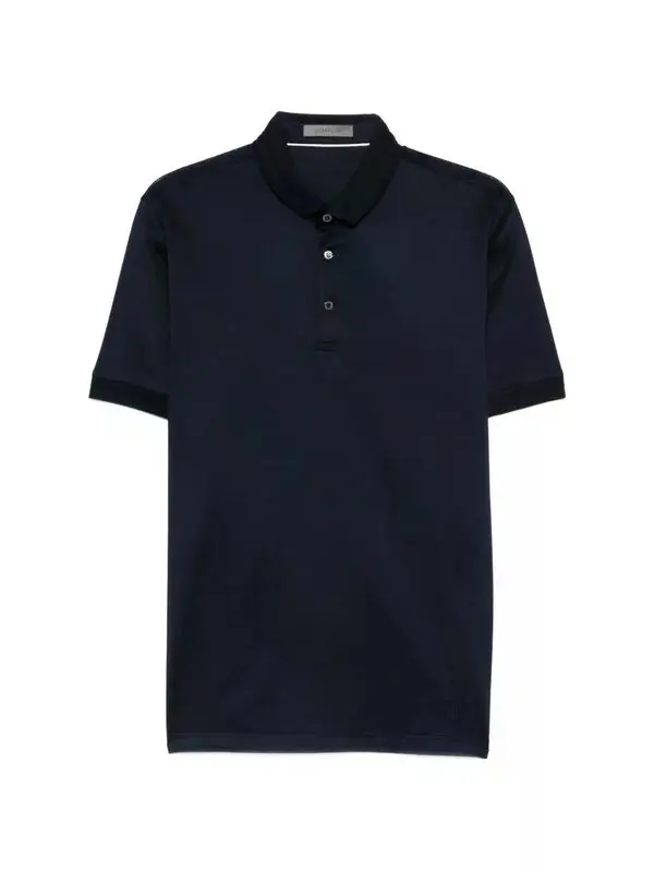 Corneliani Jersey Polo Shirt - Blue
