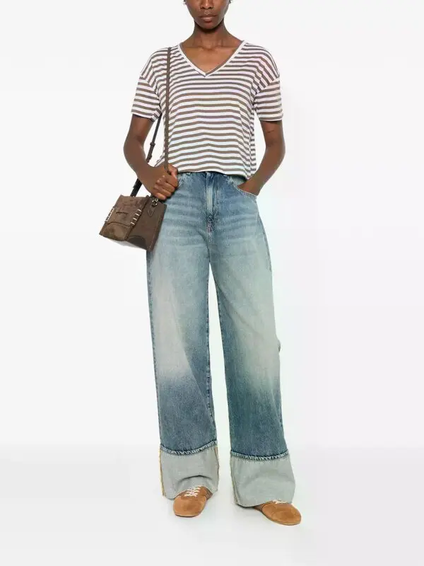 ICON DENIM LOS ANGELES Kiki Wide-leg Jeans - Blue