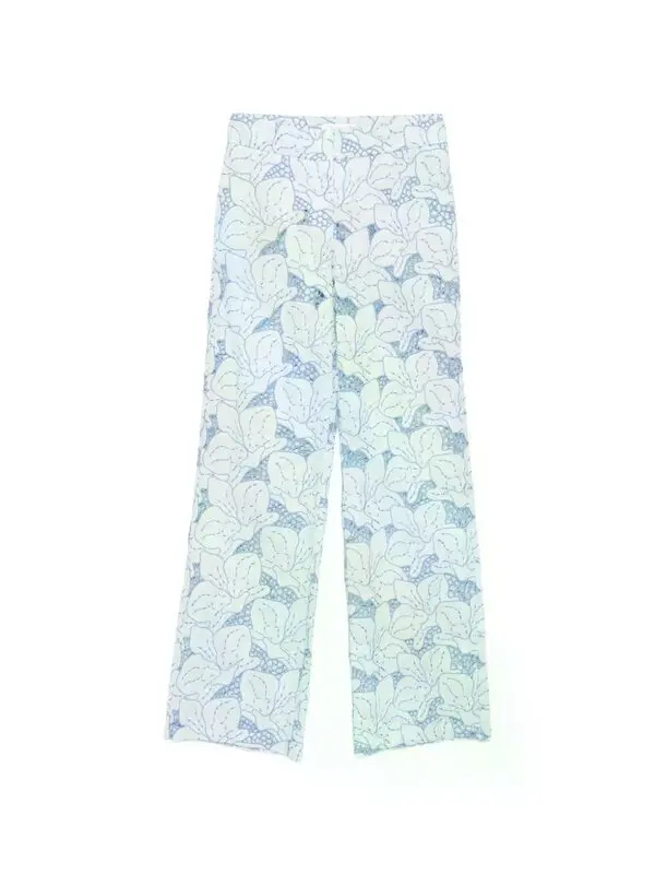 GENNY Embroidered Wide Leg Trousers