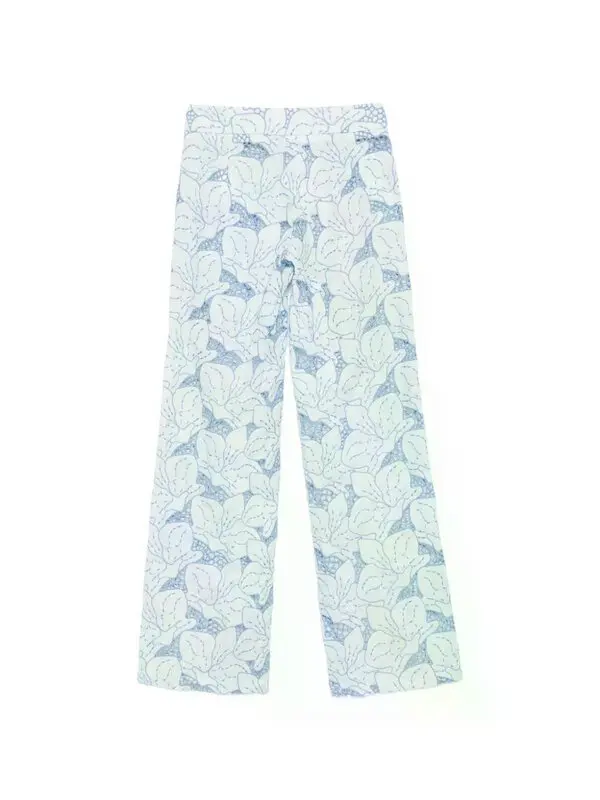 GENNY Embroidered Wide Leg Trousers