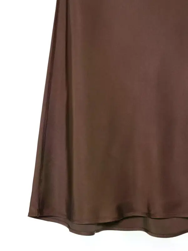 Vince A-line Midi Skirt - Brown