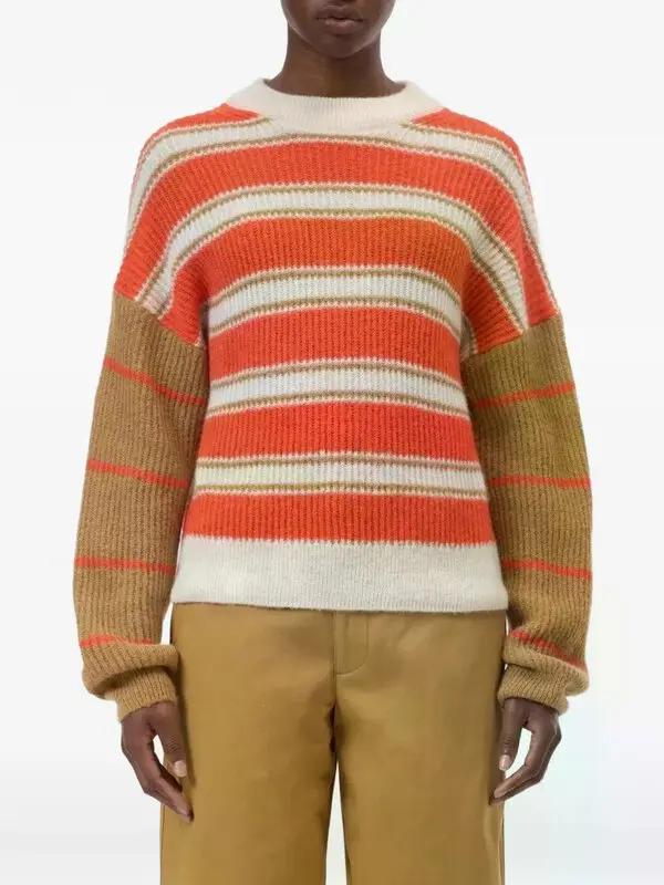Closed Striped Crew-neck Sweater