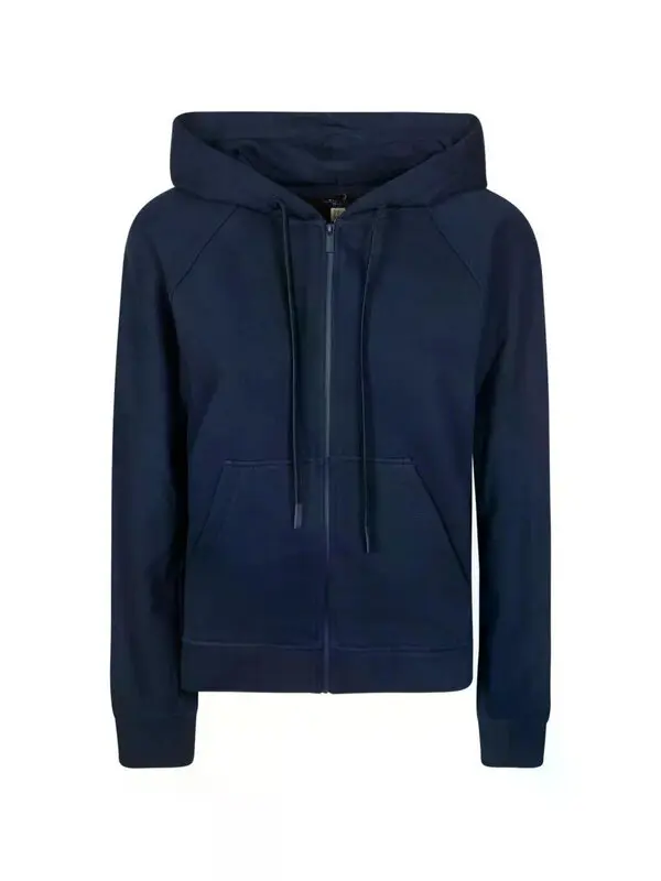 Max Mara Nuvole Zip-up Cotton Hoodie - Blue