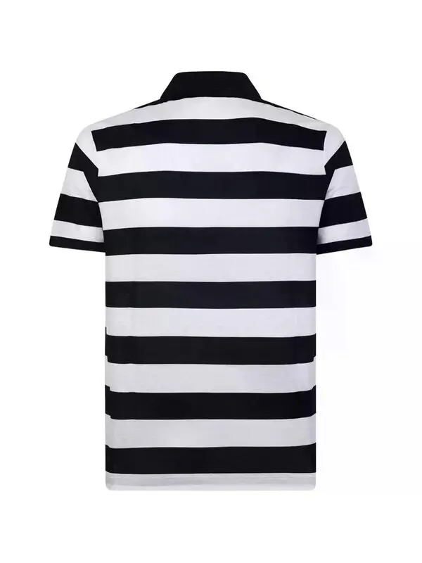 Paul & Shark Striped Polo Shirt - Black