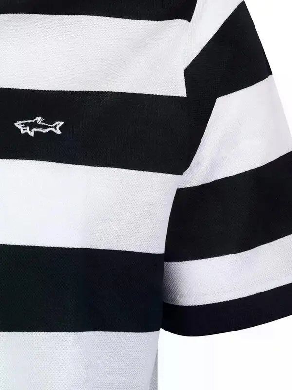 Paul & Shark Striped Polo Shirt - Black