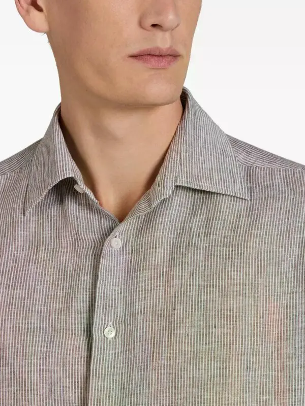 GLANSHIRT Linen Shirt - Brown