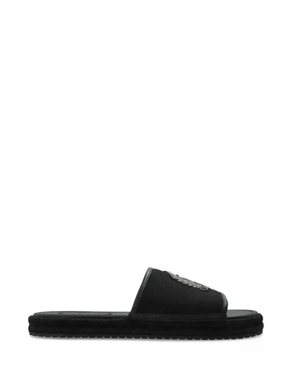 Dolce & Gabbana Logo-appliqué Braided Sandals