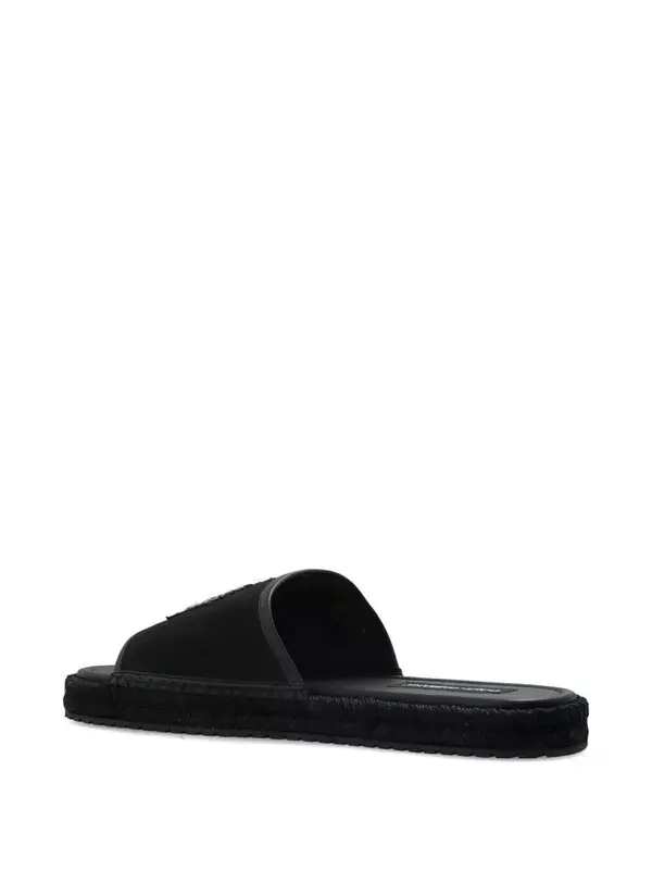 Dolce & Gabbana Logo-appliqué Braided Sandals