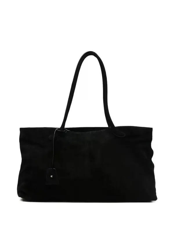 LOW CLASSIC Haricot Suede Shoulder Bag - Black