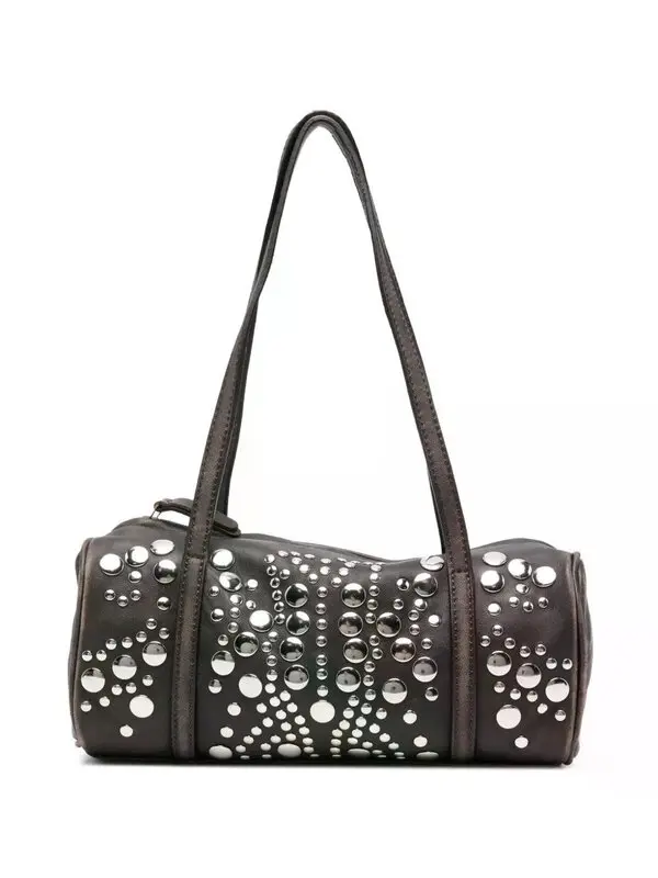 Gimaguas Sofia Studded Shoulder Bag - Brown