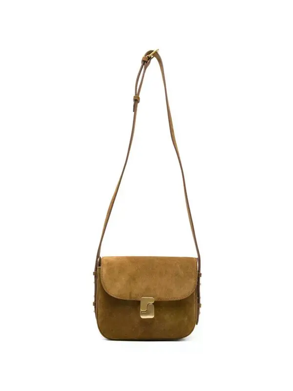 Soeur Mini Bellissima Suede Crossbody Bag - Brown