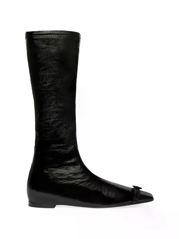 COURREGES Buckled Flat Boots