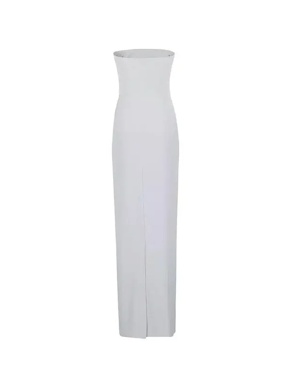 Norma Kamali Strapless Maxi Dress - Grey