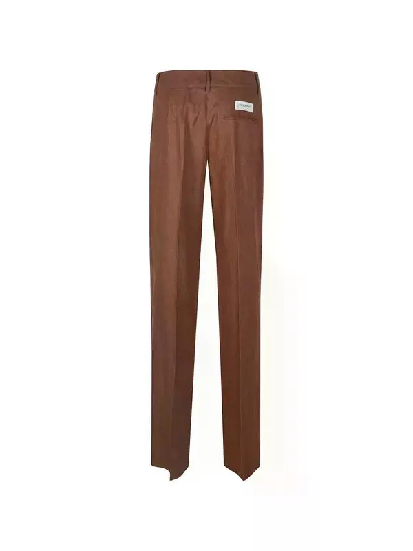 HINNOMINATE Pleated Trousers - Brown