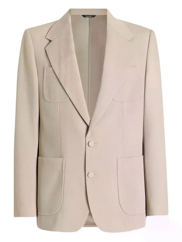 Dolce & Gabbana Pocket Single-breasted Blazer - Neutrals