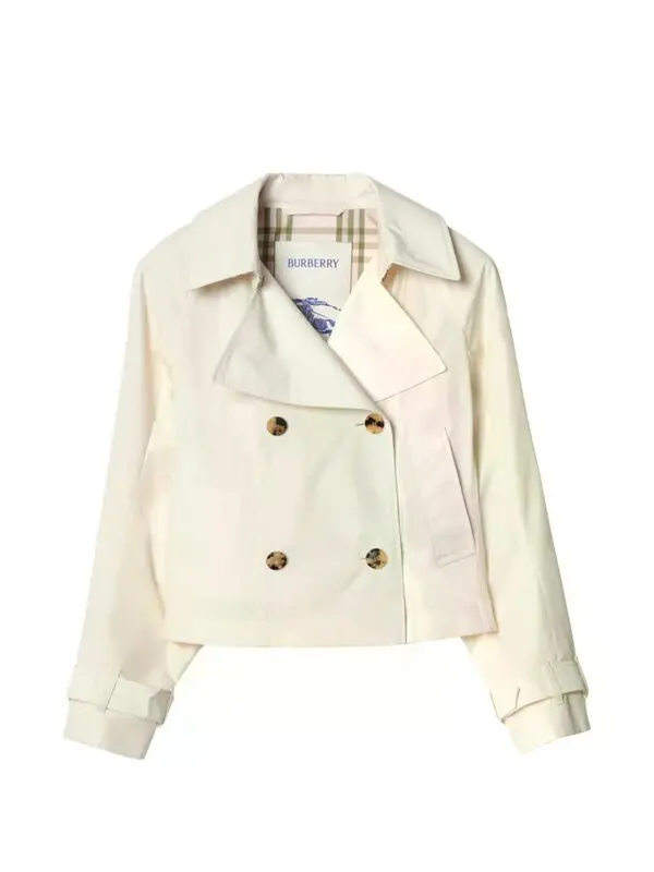 Burberry Cropped Ladybrook Trench Jacket - Neutrals
