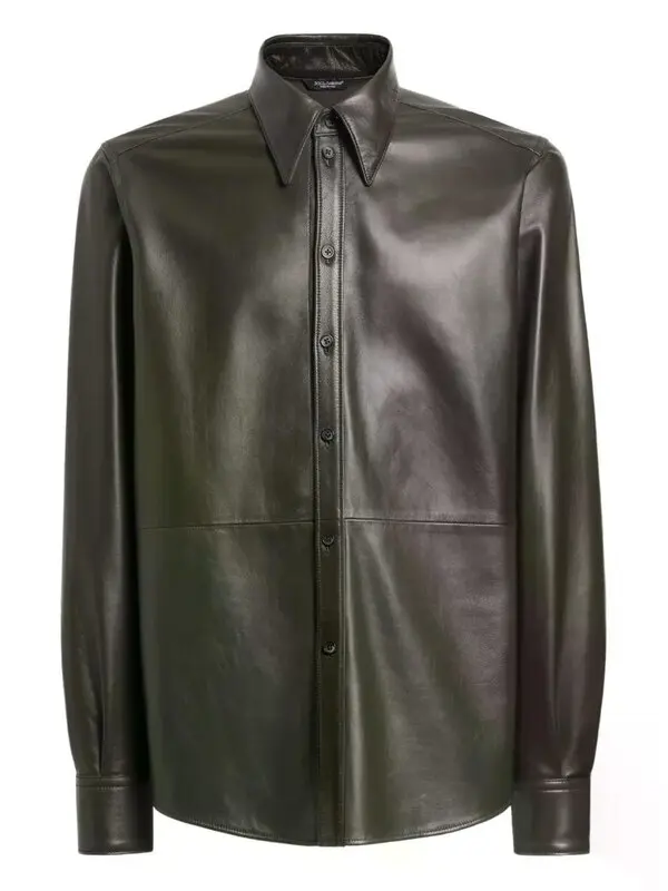 Dolce & Gabbana Nappa Leather Shirt