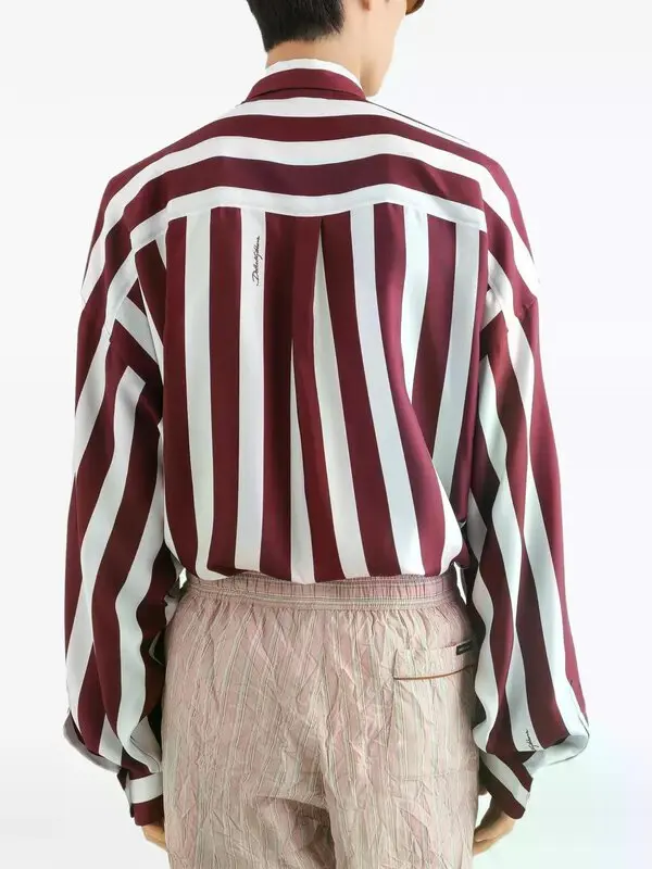 Dolce & Gabbana Striped Button Shirt - White