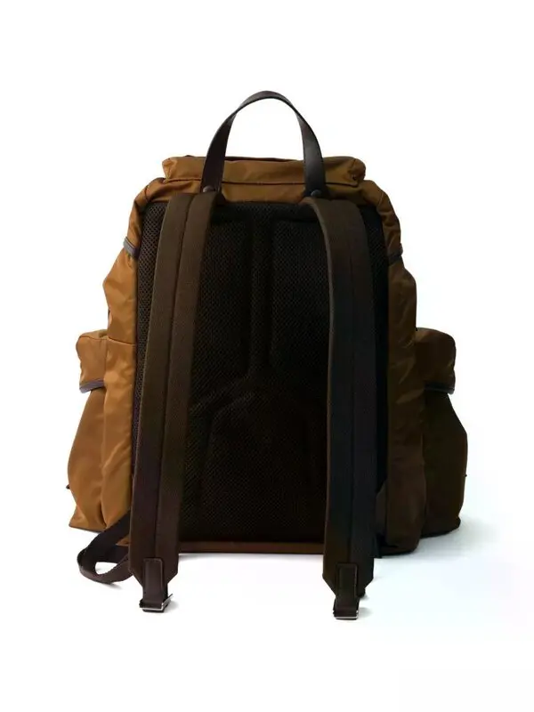 Prada Re-nylon Buckled Backpack - Brown