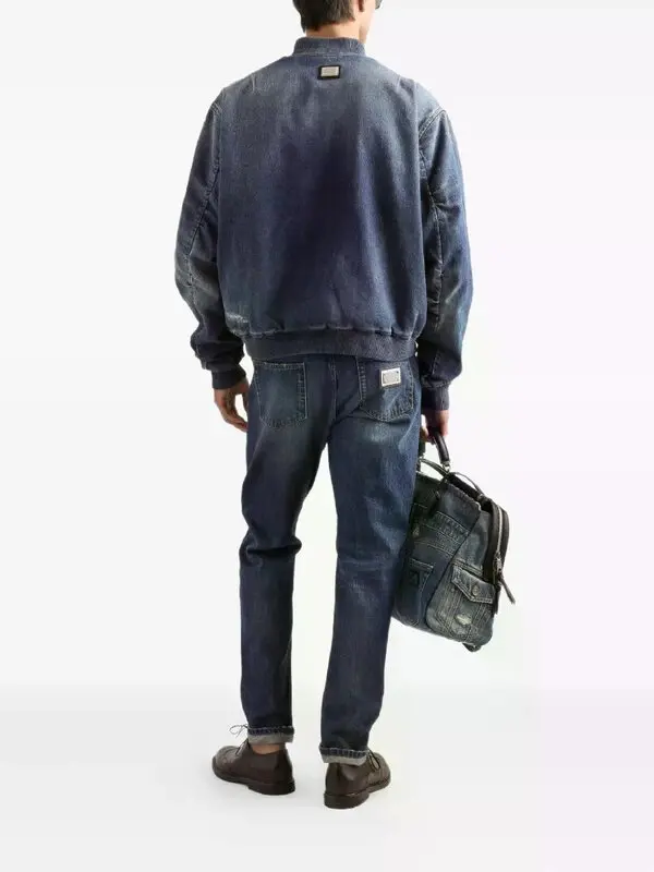Dolce & Gabbana Denim Bomber Jacket