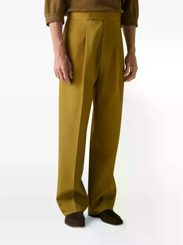 Zegna Pleated Trousers - Green